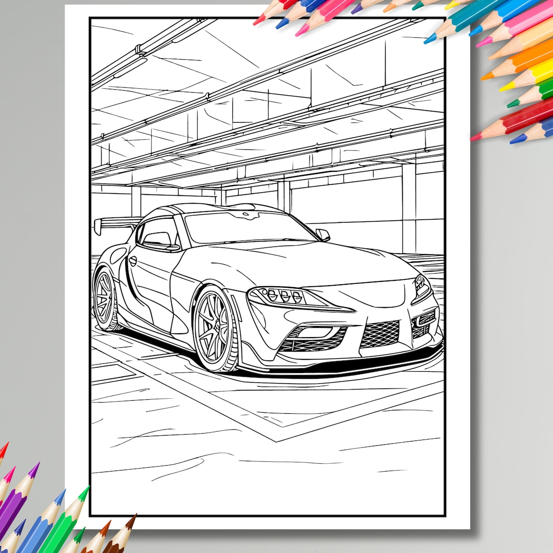 Classic JDM Cars Coloring Book Vol. 2 | 50 Japanese Cars Coloring Pages ...