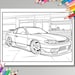 Classic JDM Cars Coloring Book Vol. 2 | 50 Japanese Cars Coloring Pages ...