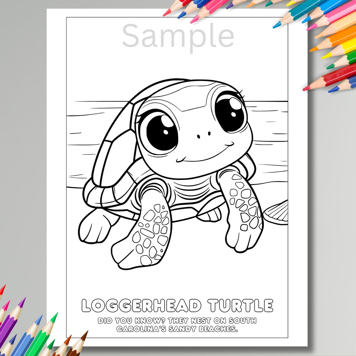 Kawaii Animals Coloring Book 50 Cute Kawaii-style Animal Coloring Pages ...