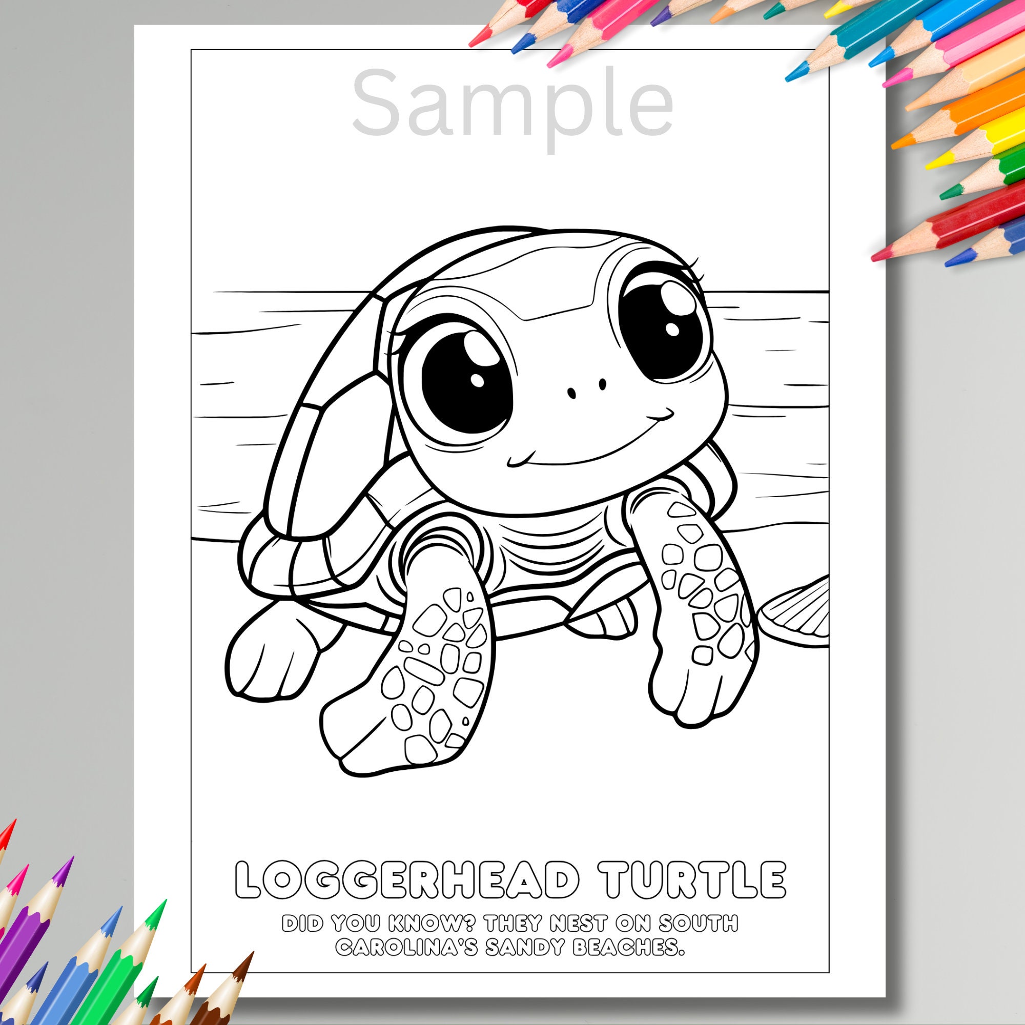 Kawaii Animals Coloring Book | 50 Cute Kawaii-style Animal Coloring ...