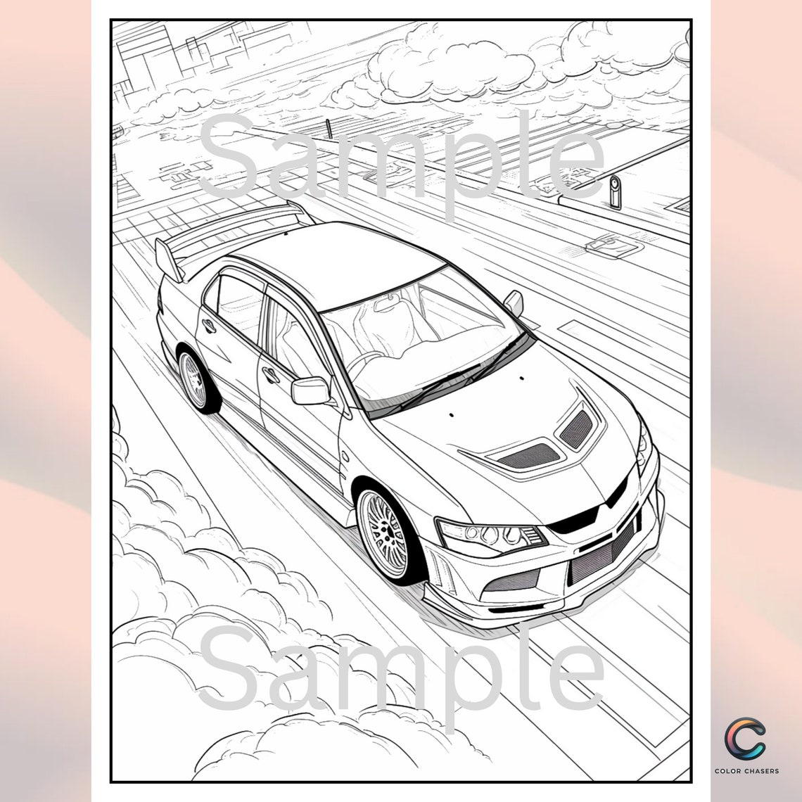 Classic JDM Cars Coloring Book Vol. 1 | 50 Japanese Cars Coloring Pages ...