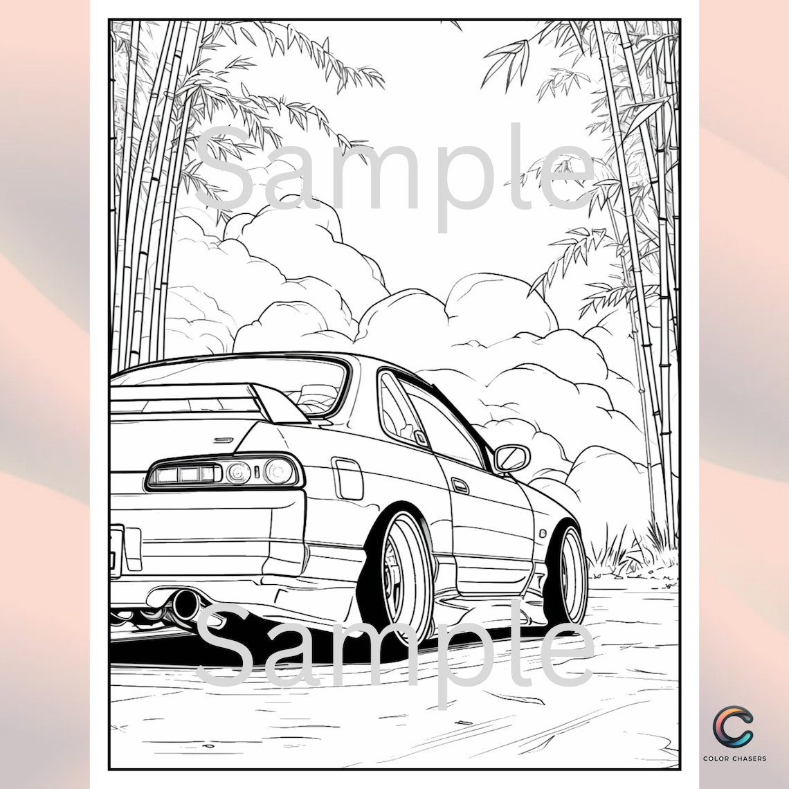 Classic JDM Cars Coloring Book Vol. 1 | 50 Japanese Cars Coloring Pages ...