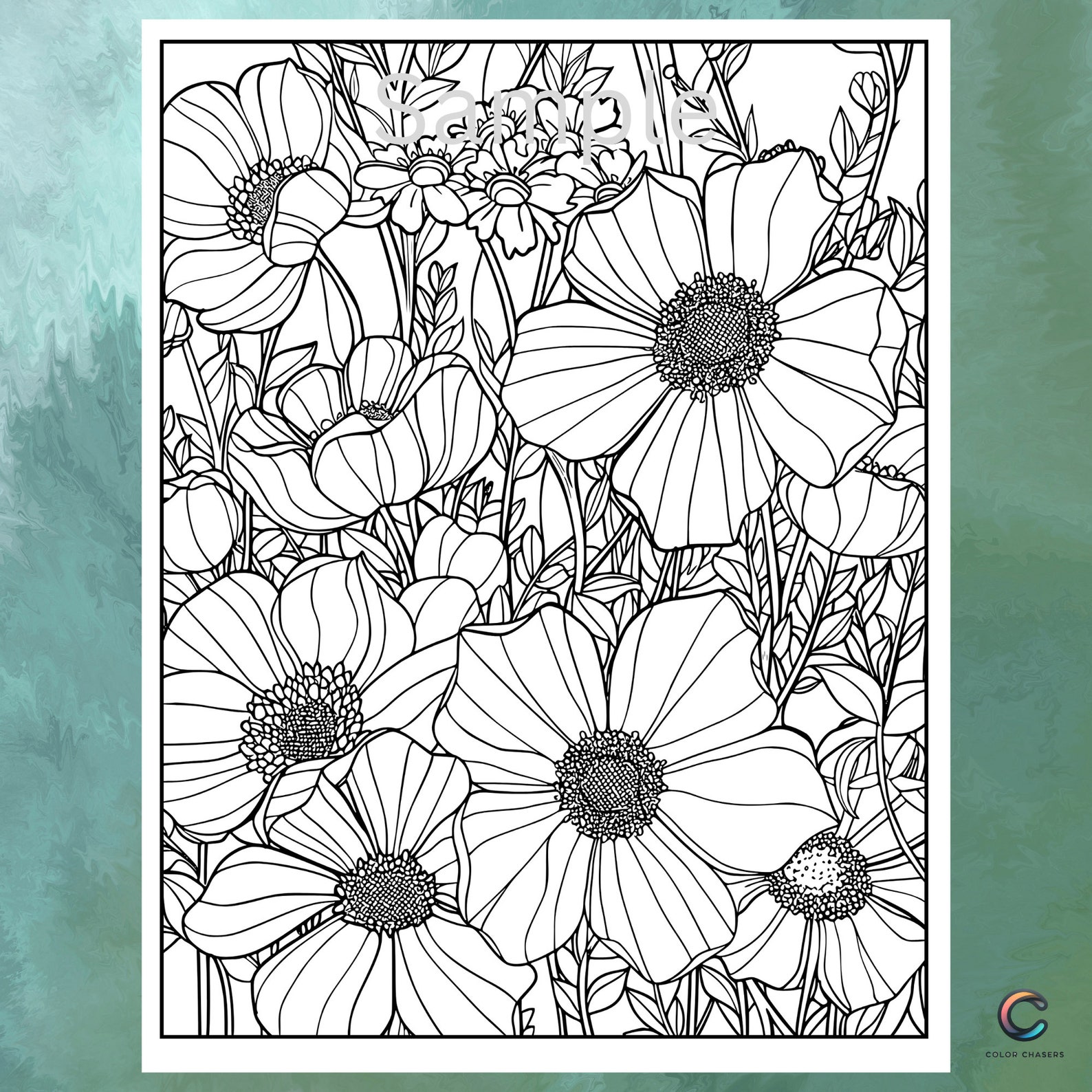 Flower Symphony Coloring Book Vol. 1 50 Exquisite Flower Coloring Pages ...