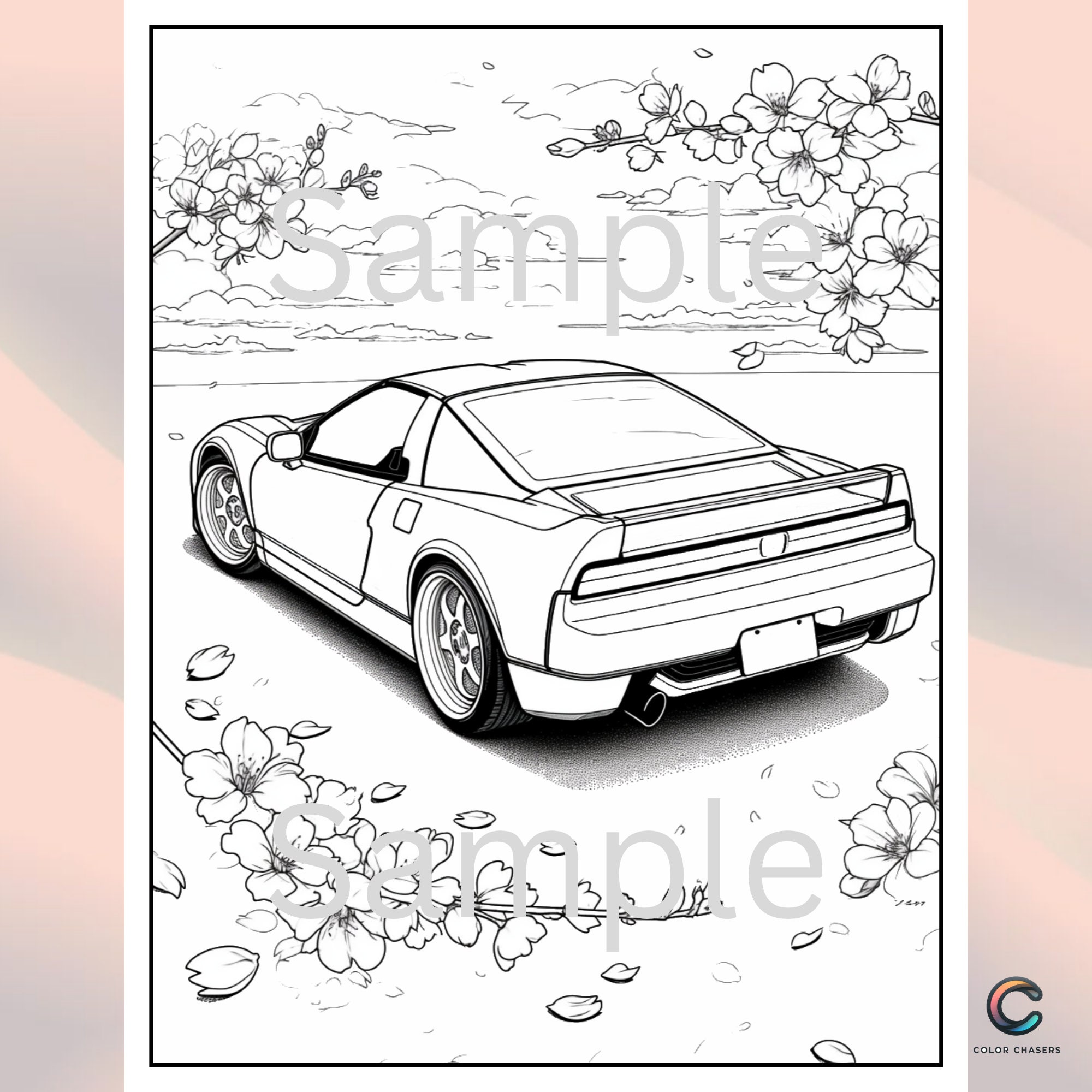 Classic JDM Cars Coloring Book Vol. 1 | 50 Japanese Cars Coloring Pages ...