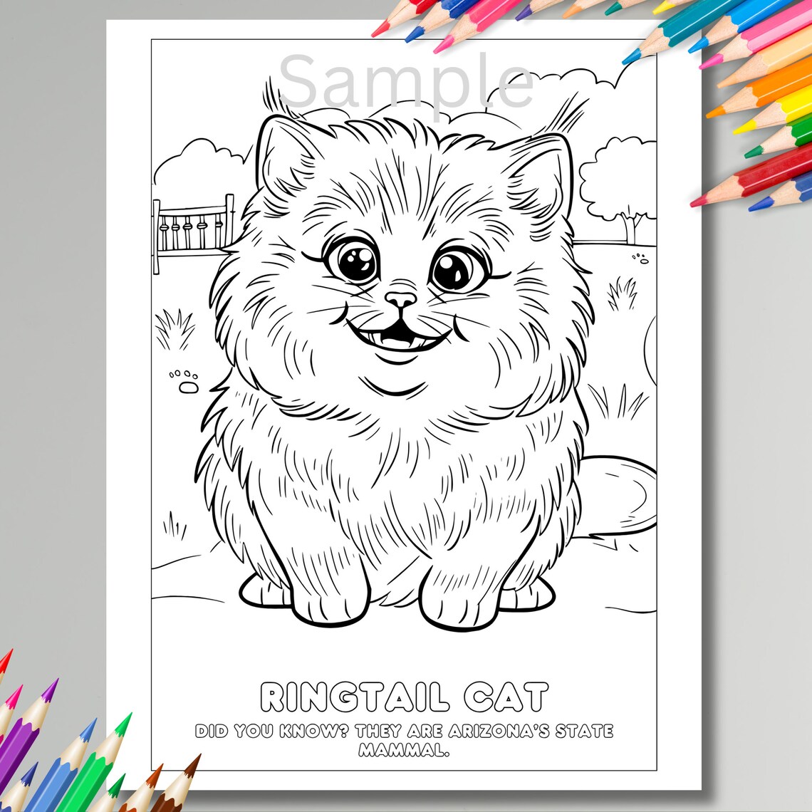 Kawaii Animals Coloring Book 50 Cute Kawaii-style Animal Coloring Pages ...