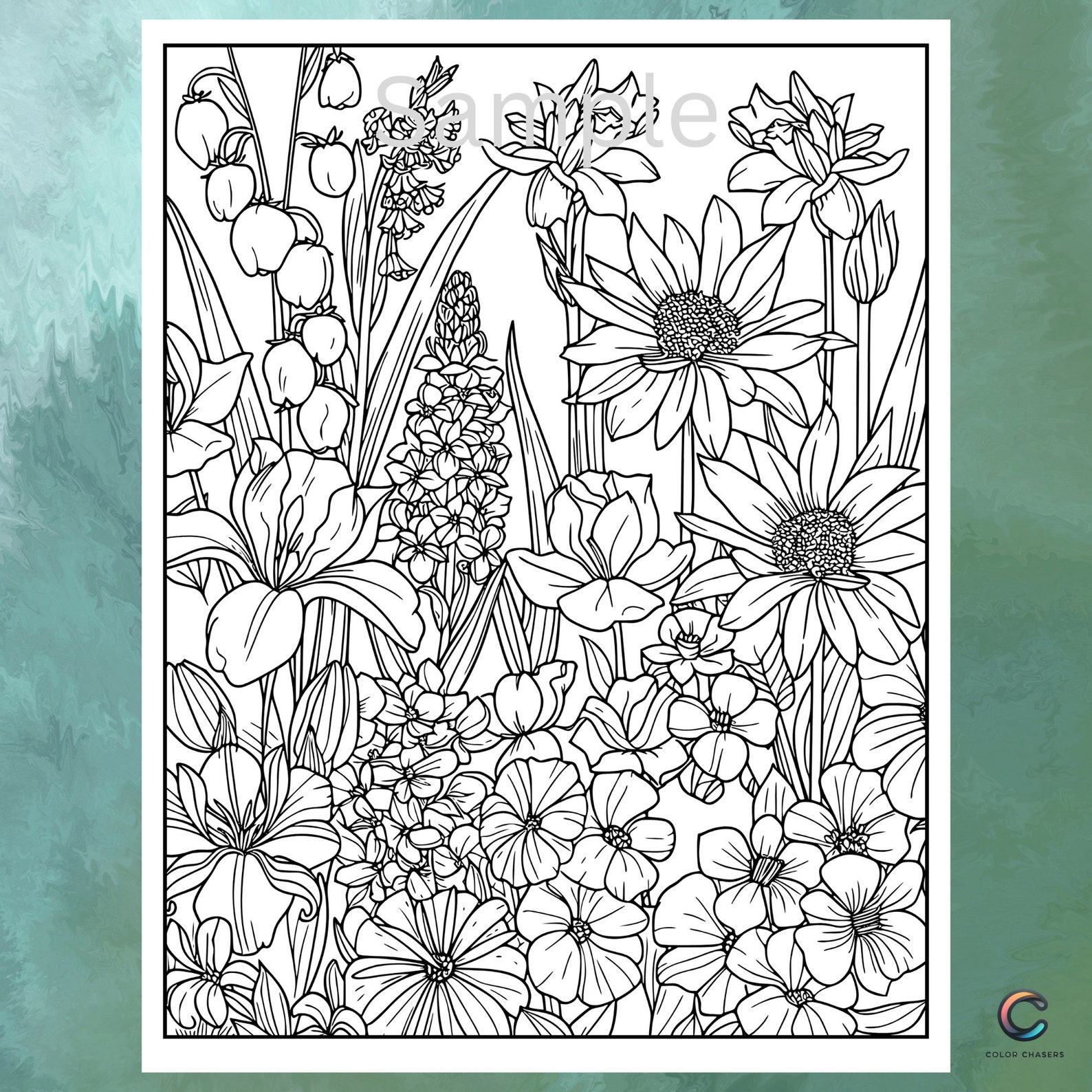 Flower Symphony Coloring Book Vol. 1 50 Exquisite Flower Coloring Pages ...