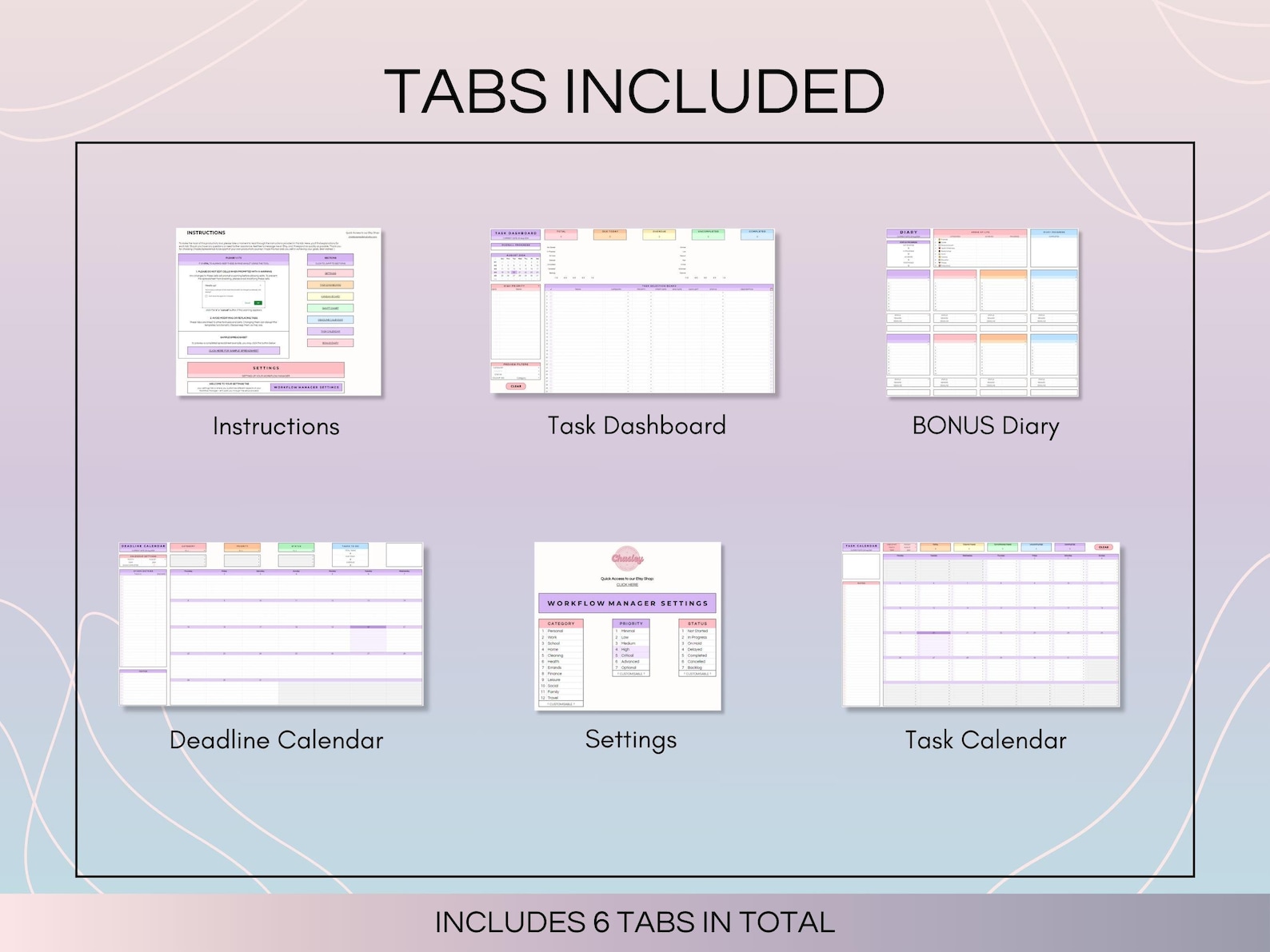 Workflow Task Tracker Spreadsheet, Google Sheets to Do List and ...