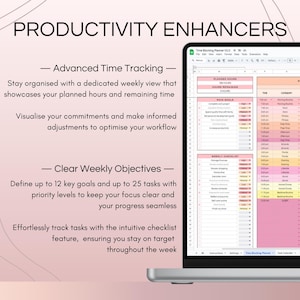 Time Blocking Planner Spreadsheet, Timeboxing To-do List Google Sheets Template, Daily Schedule ...