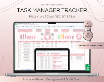 Project Management Spreadsheet Template, Gantt Chart Google Sheets ...