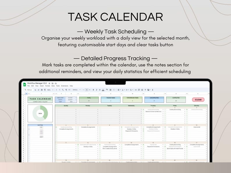 Project Management Spreadsheet, Kanban Board and Gantt Chart Template ...