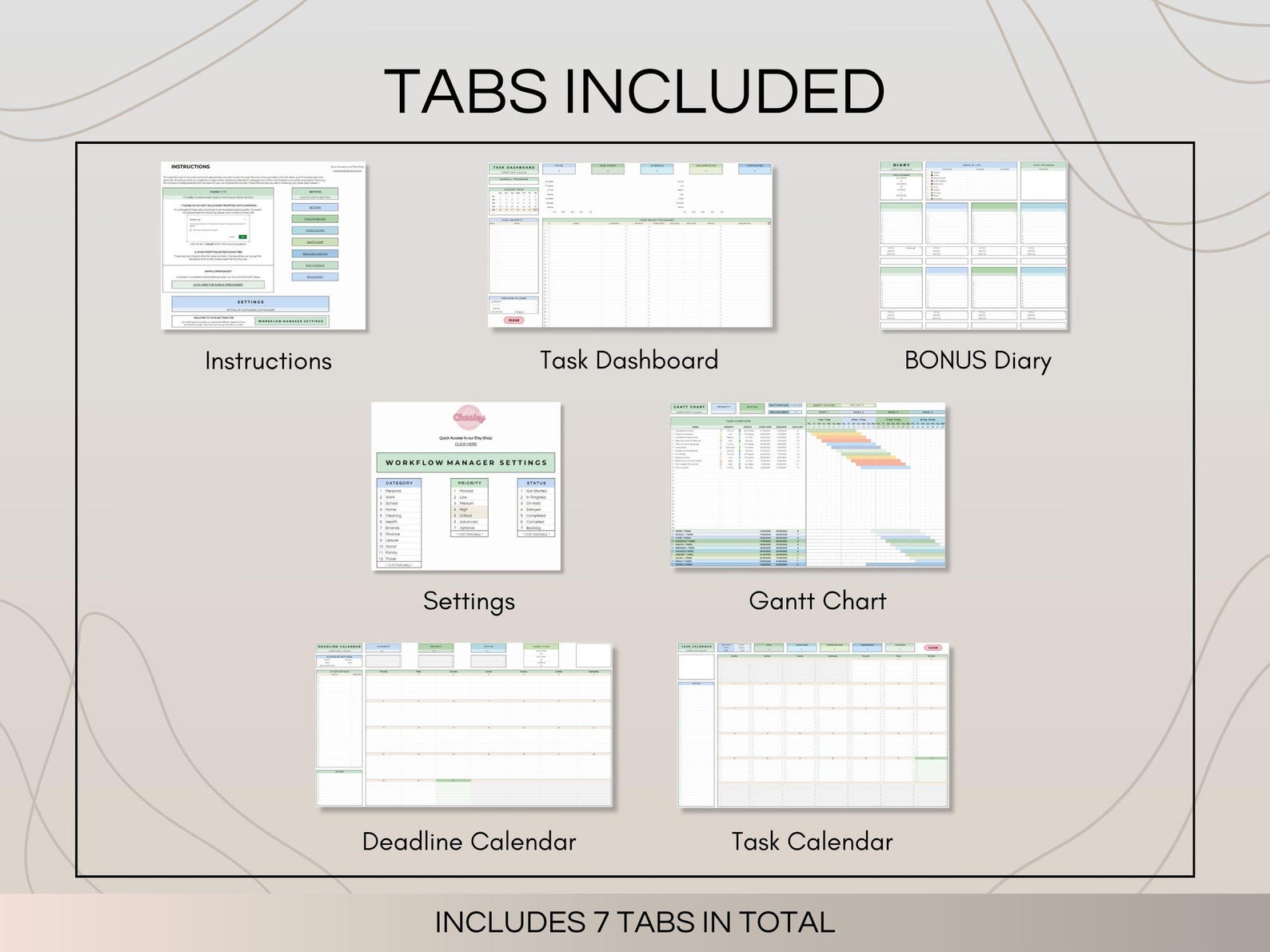 Multi Project Manager and Gantt Chart Planner Spreadsheet, Task Tracker ...