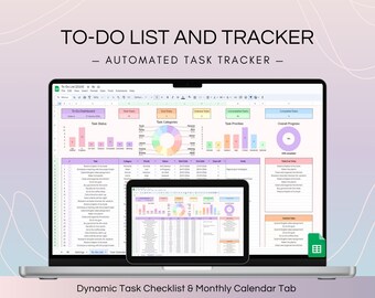 Task Manager Tracker Spreadsheet Template, Google Sheets Gantt Chart ...