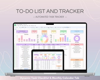 Weekly to Do and Checklist Planner, Google Sheets Template, Simple ...