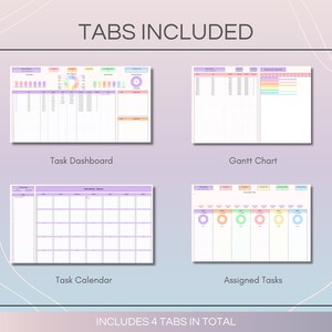 Task Manager Tracker Spreadsheet Template, Google Sheets Gantt Chart, to Do List, Productivity ...
