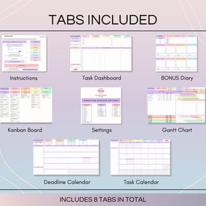 Workflow Project Management Spreadsheet, Google Sheets Kanban Board and ...