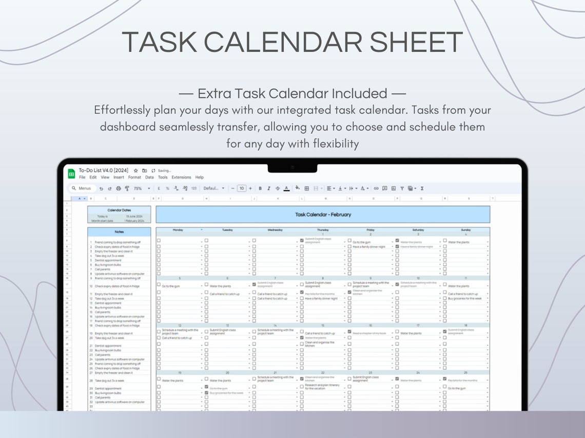 Task Management Spreadsheet Template, Project Tracking Software, to Do Checklist Google Sheets ...