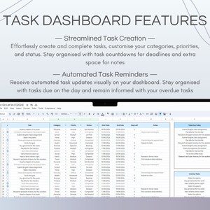 Task Management Spreadsheet Template, Project Tracking Software, to Do ...