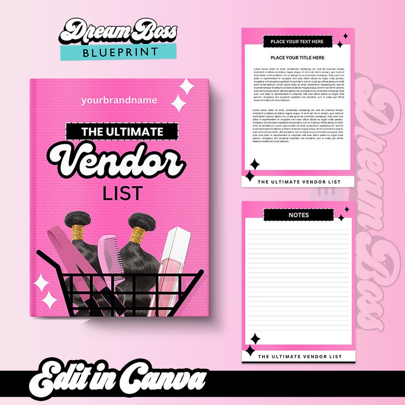 The Ultimate Vendor List, Vendors List Design, DIY Vendor List Template ...