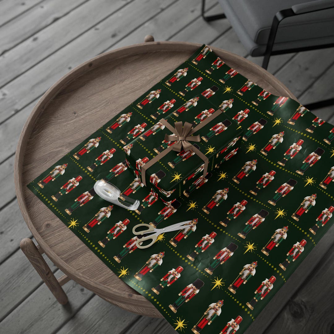 Nutcracker Wrapping Paper Ballet Nutcracker Gift Wrap Nutcrackers ...