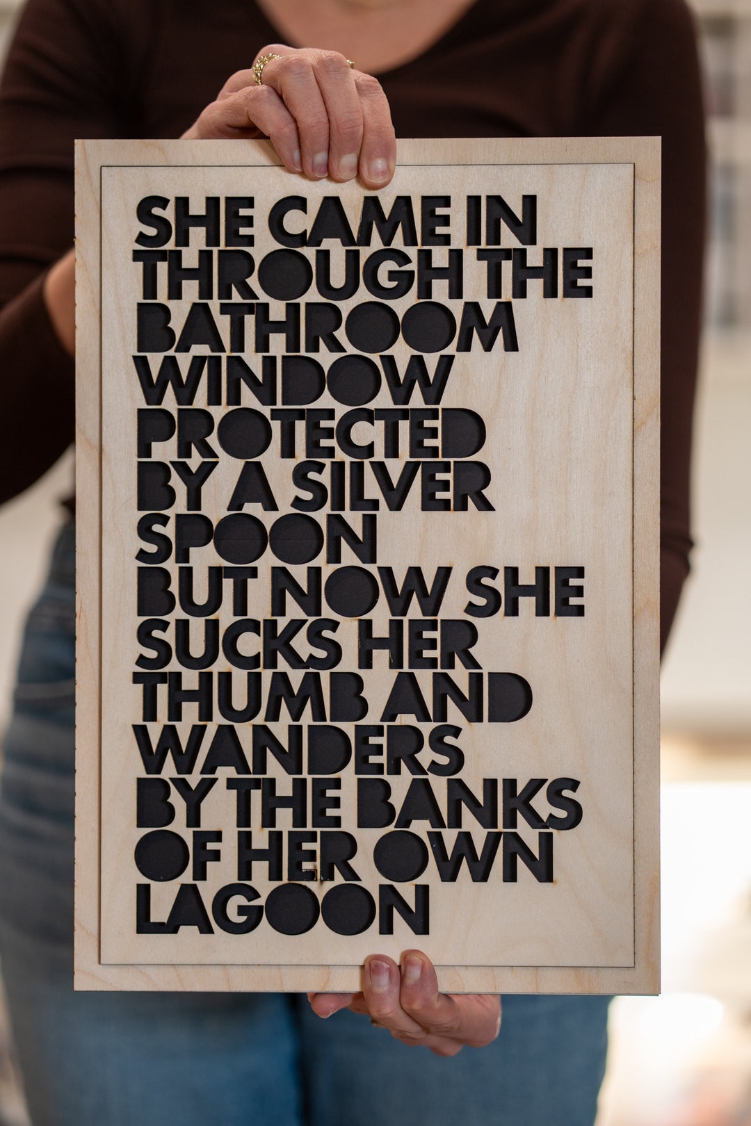 Words in A Frame - Custom Wooden Posters - Etsy