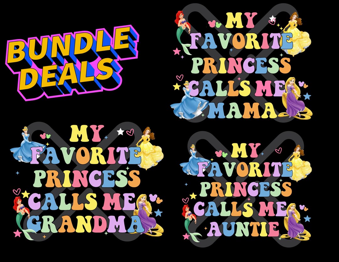 Bundle Package, Princess Mama, Favorite Princesses, Disney Auntie ...
