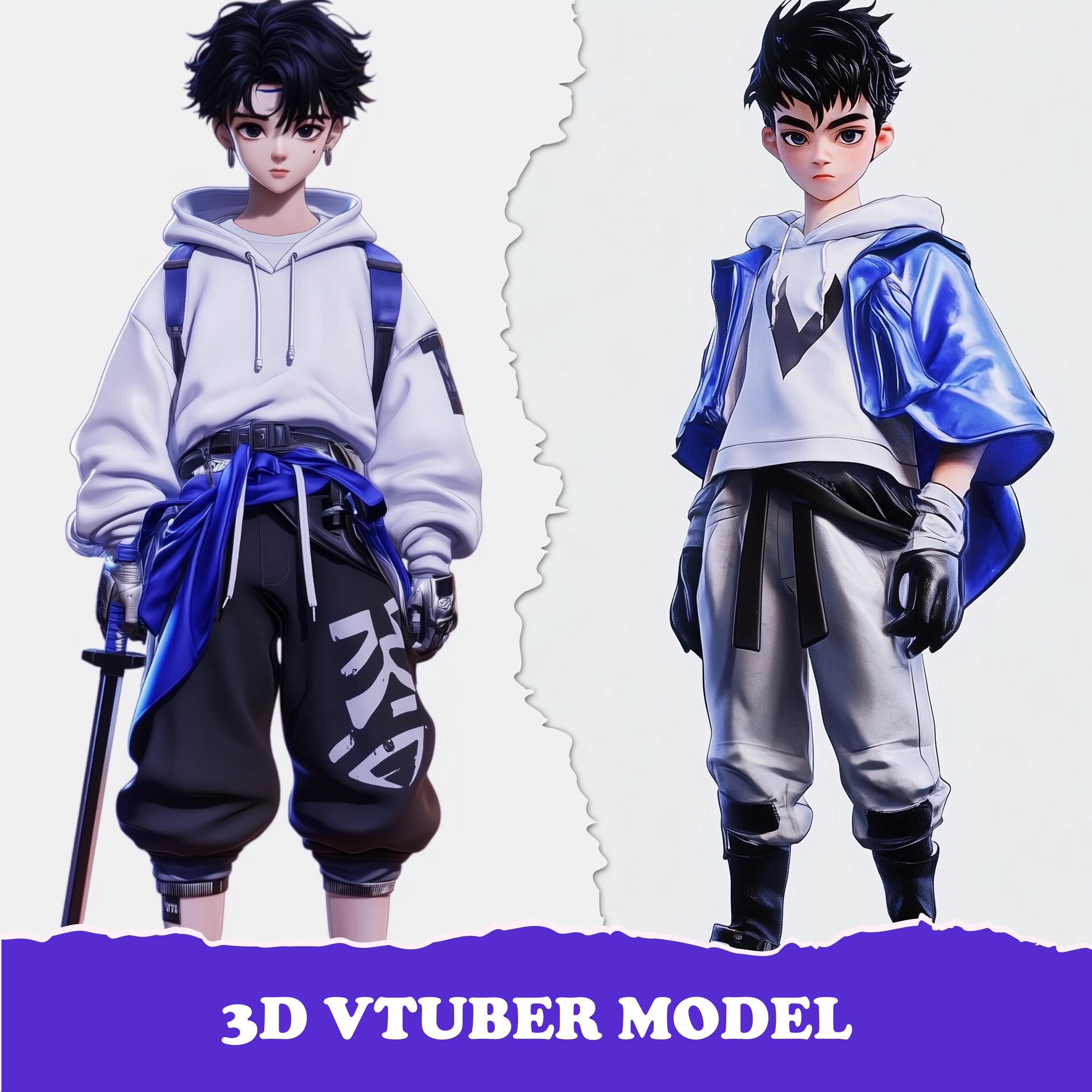 Custom High Quality 3D Vtuber Model, 3D Vtuber Character, 3D Vtuber for Streaming, 3D Model and ...