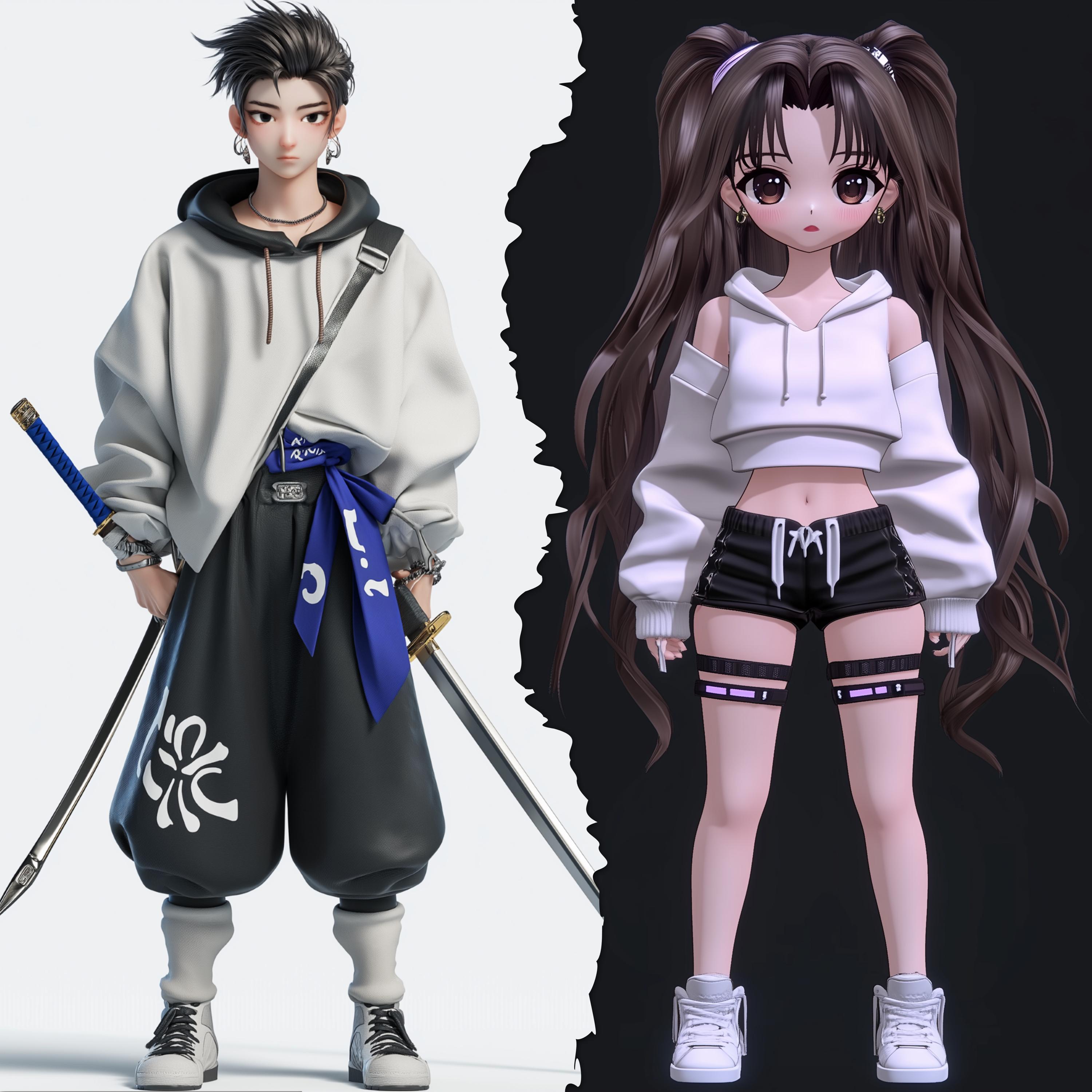 Custom High Quality 3D Vtuber Model, 3D Vtuber Character, 3D Vtuber for ...