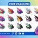 LGBTQ Pride Wing Emotes Animated Emotes for Twitch, Discord, Kick ...