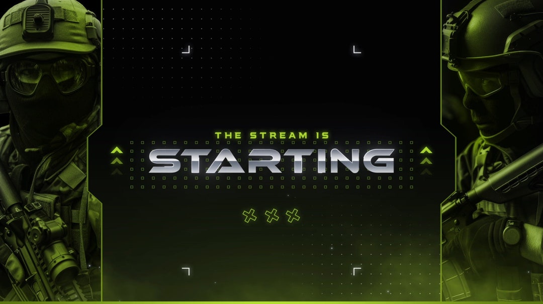 Animated Tactical Warfare Overlay for Twitch, Youtube | COD MW Overlay ...