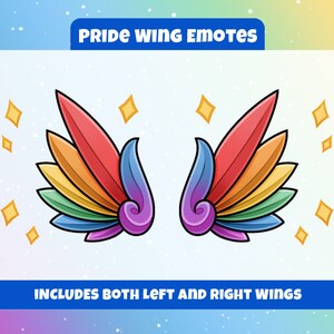 LGBTQ Pride Wing Emotes Animated Emotes for Twitch, Discord, Kick ...
