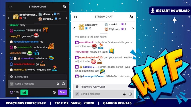 Reaction Animated Emotes | Animated Emotes for Twitch | Hi | Smooth ...