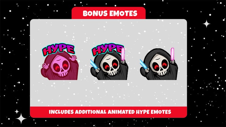 Reaper Animated Emotes | Animated Emotes for Twitch, Youtube, Tiktok ...