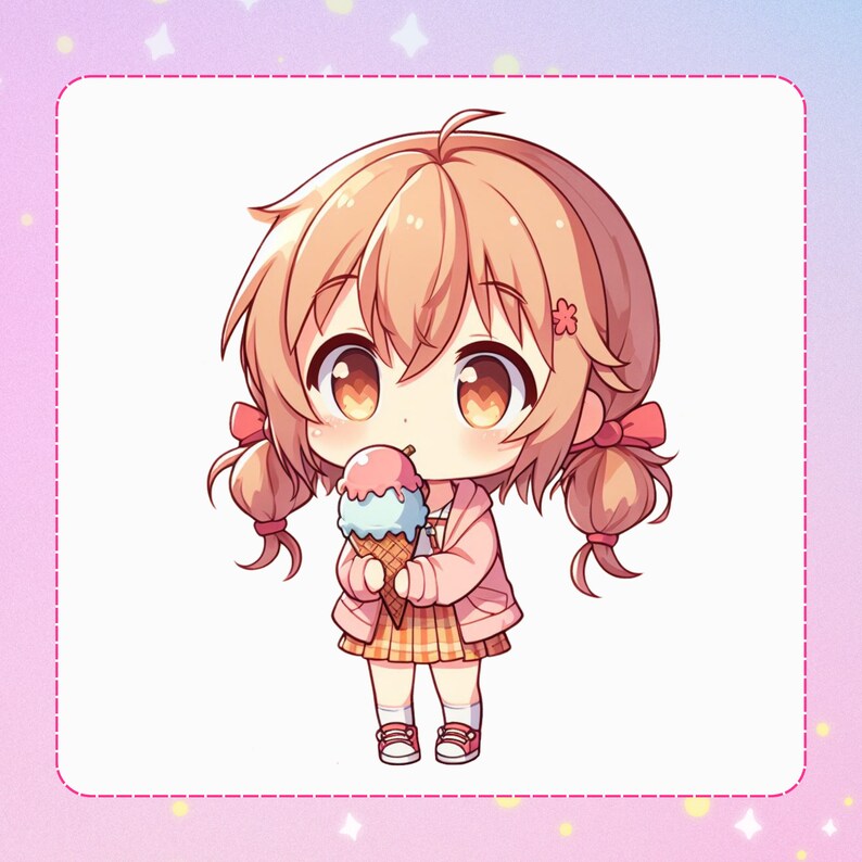 Custom Cute Chibi Anime Character Commission Cute Anime Cute Chibi ...