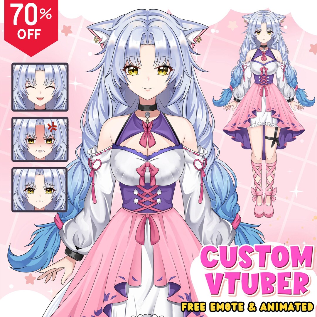 Custom Vtuber Model for Commercial Use Vtuber Commission Vtuber Design ...