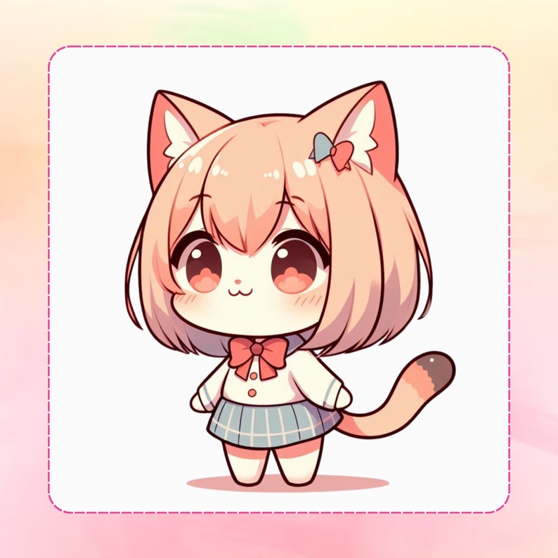 Custom Cute Chibi Anime Character Commission Cute Anime Cute Chibi ...