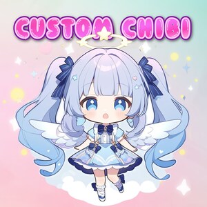 Custom Cute Chibi Anime Character Commission Cute Anime Cute Chibi ...