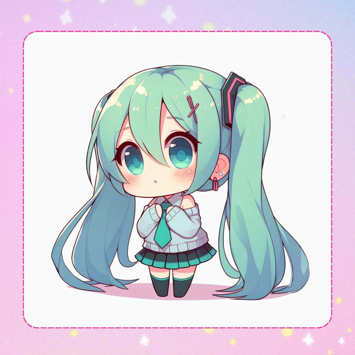 Custom Cute Chibi Anime Character Commission Cute Anime Cute Chibi ...