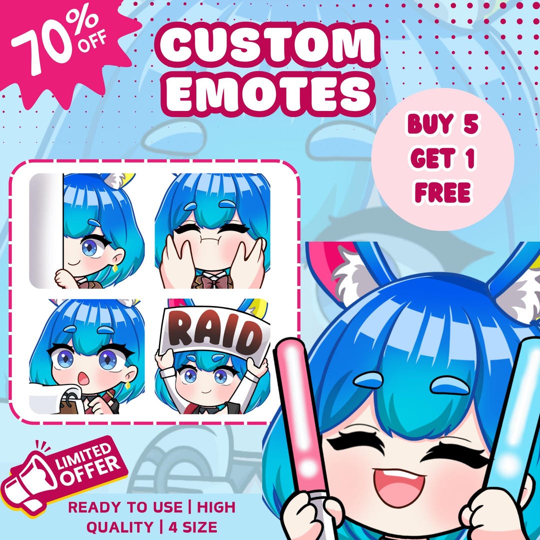 Custom Animated Emotes, Emojis, Sub Emotes for Your Twitch, Youtube ...