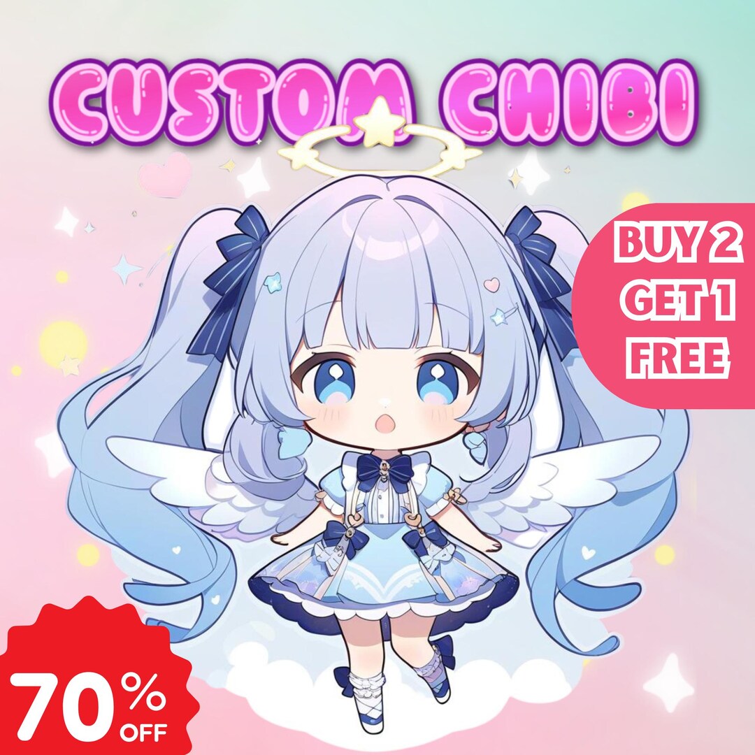 Custom Chibi Icon Personalized Chibi PFP Custom Chibi Portrait Chibi ...