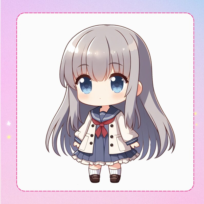 Custom Cute Chibi Anime Character Commission Cute Anime Cute Chibi ...