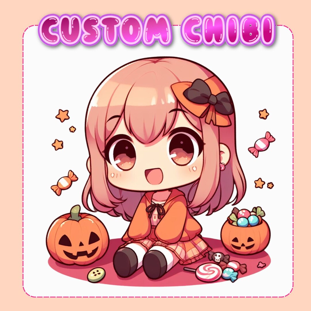 Custom Cute Chibi Anime Character Commission Cute Anime Cute Chibi ...