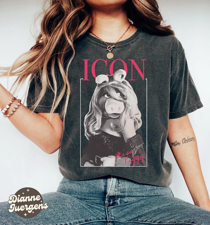 Disney Muppets Miss Piggy Icon Poster Comfort Colors Shirt, Family ...