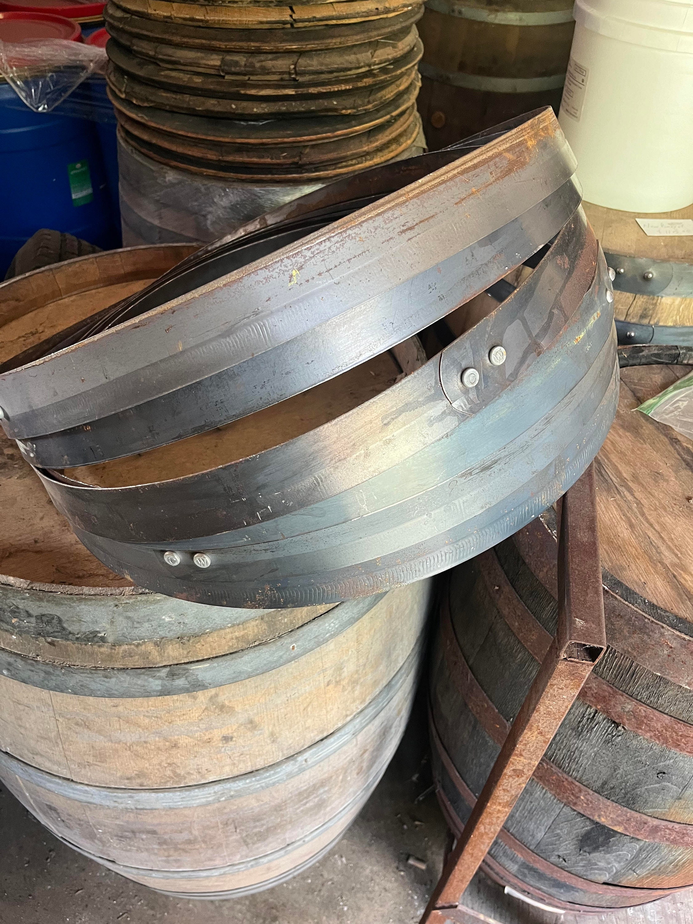 Free Shipping - Whiskey/bourbon Barrel Metal Hoop/ring, Fathers Day ...