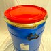 Once Used 30 Gallon Food Grade Plastic Barrel W/ Lid, Water Collecter ...
