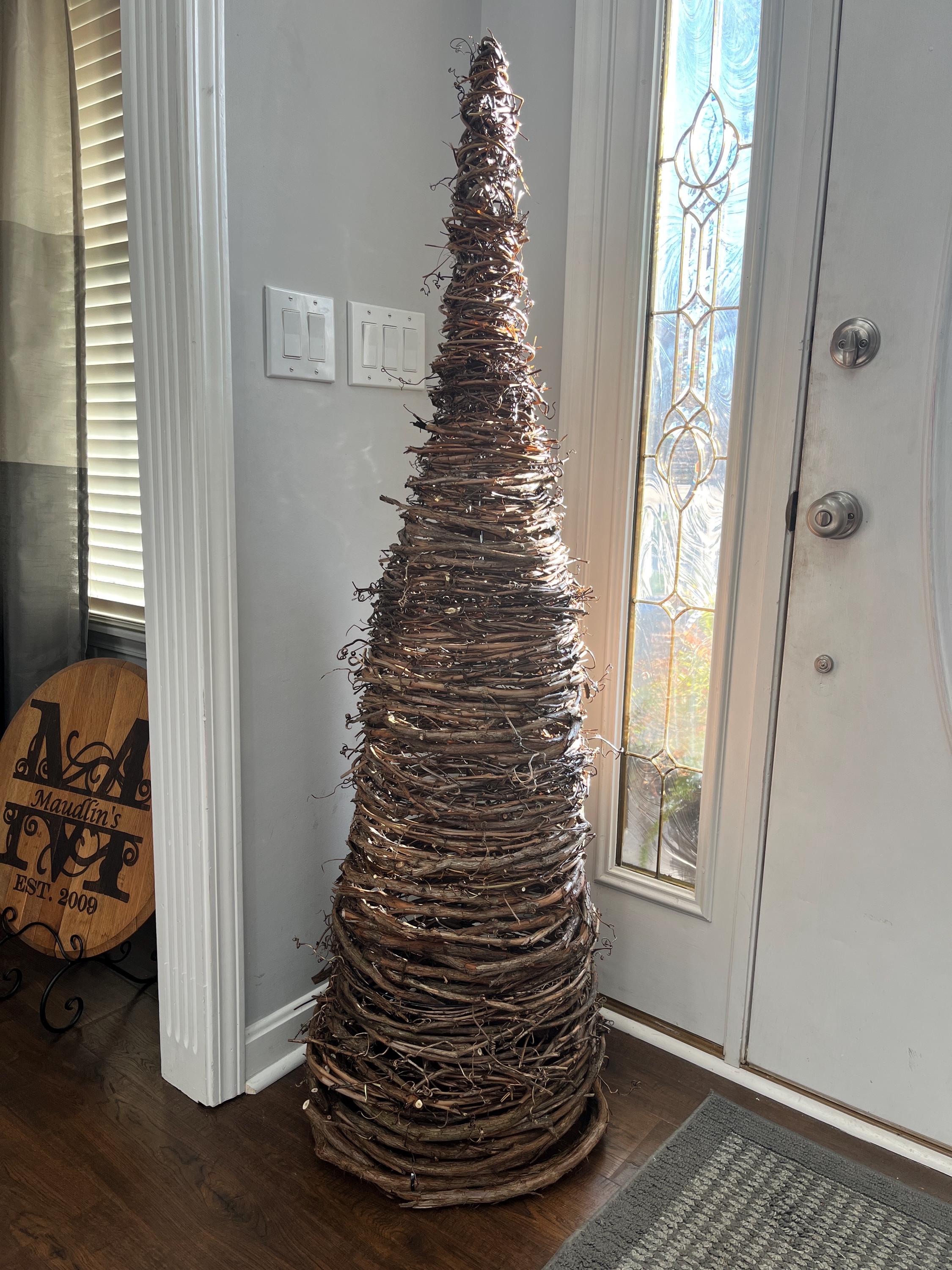 5' Large Handmade Grapevine Tree, Seasonal Decor, All Seasons Decor ...