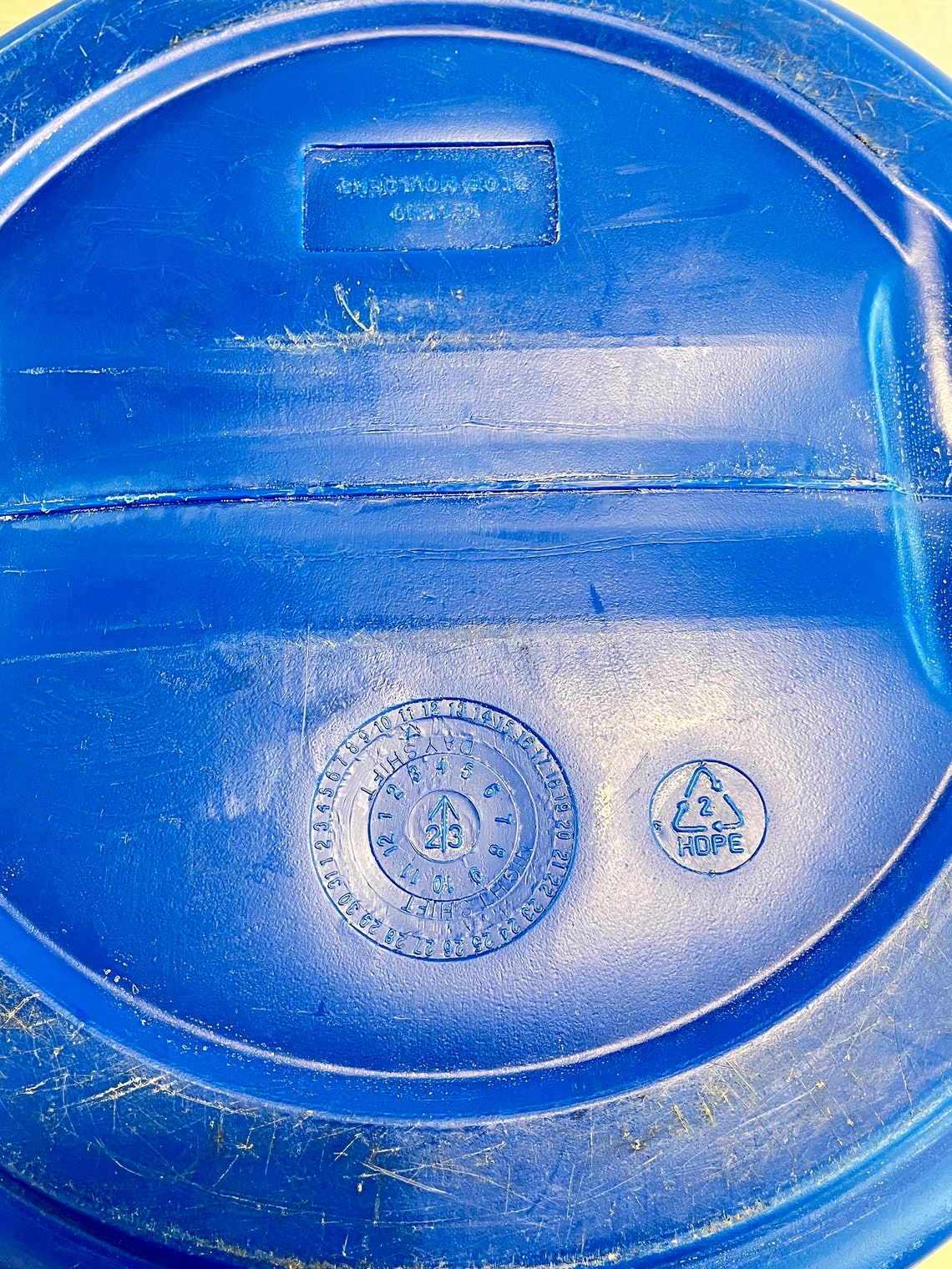 Once Used 30 Gallon Food Grade Plastic Barrel W/ Lid, Water Collecter ...