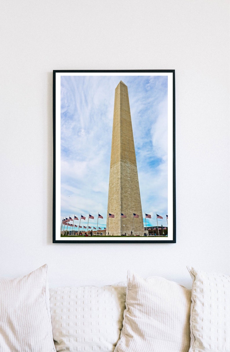 Washington DC Monument Photograph | Washington DC Skyline | Digital ...