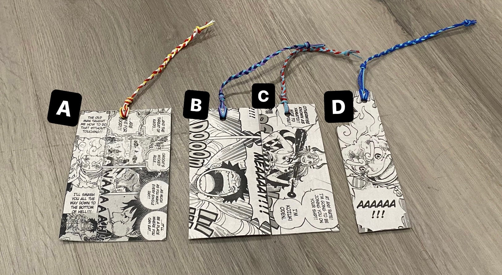 One Piece Manga Bookmarks - Etsy