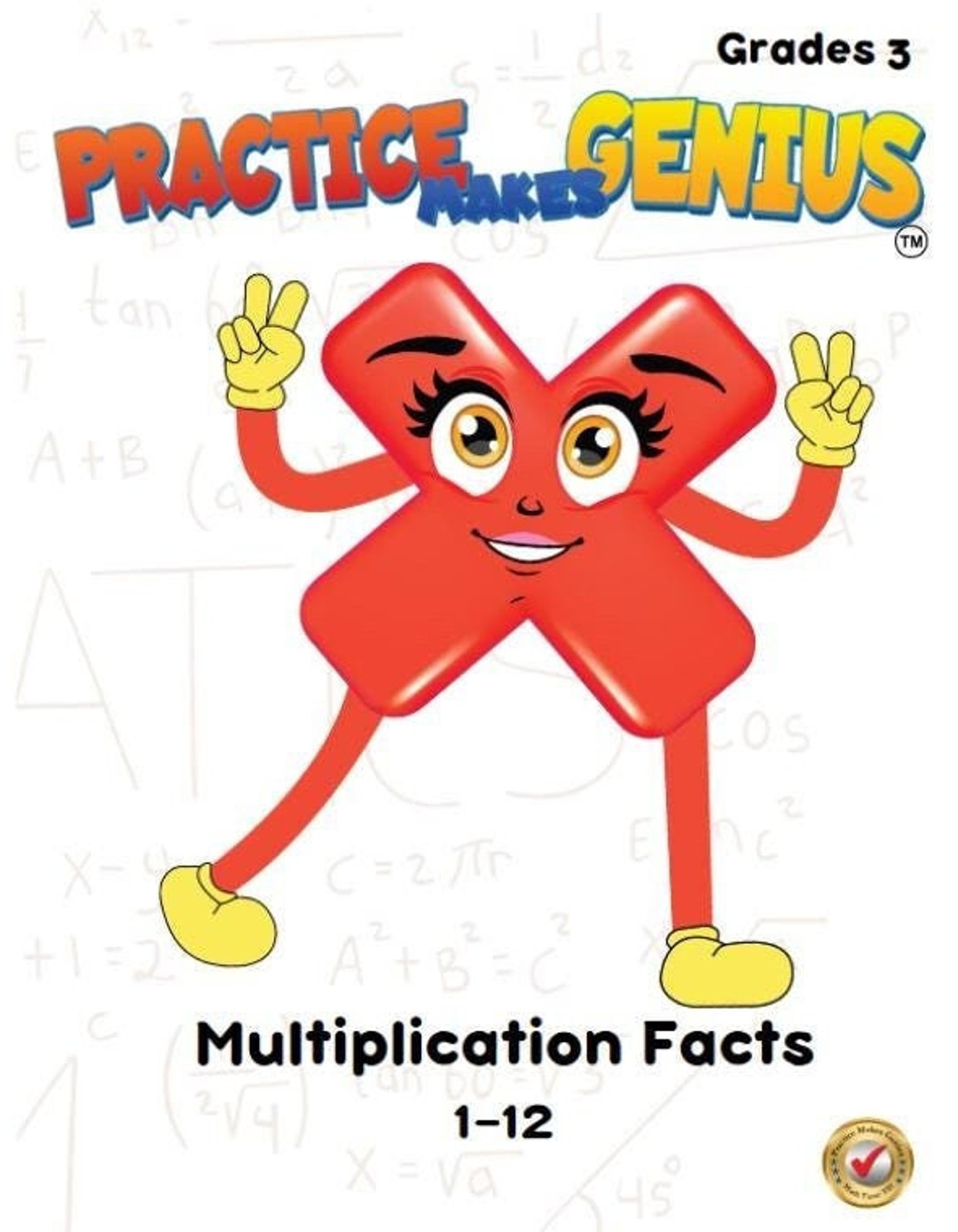 Multiplication Facts Practice Workbook Grade 3, Numbers 1-12, Times ...