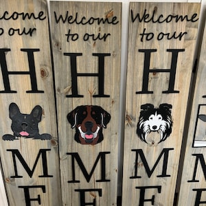 Personalized Dog Welcome Sign or Porch Leaner - Etsy